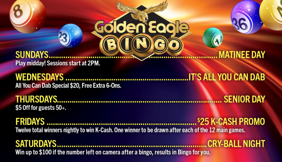 Promotions - Golden Eagle Casino
