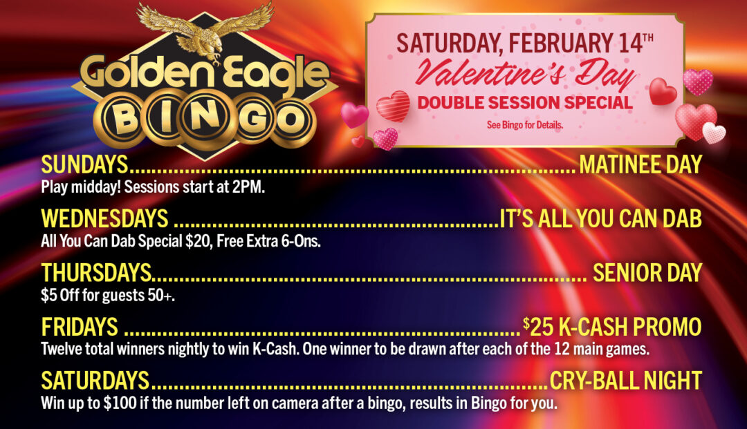 Promotions - Golden Eagle Casino